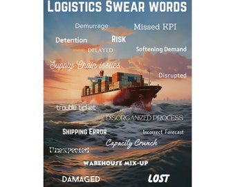 Logistics Swear Words PRINTABLE Office Decor, Funny Logistics Manager ...