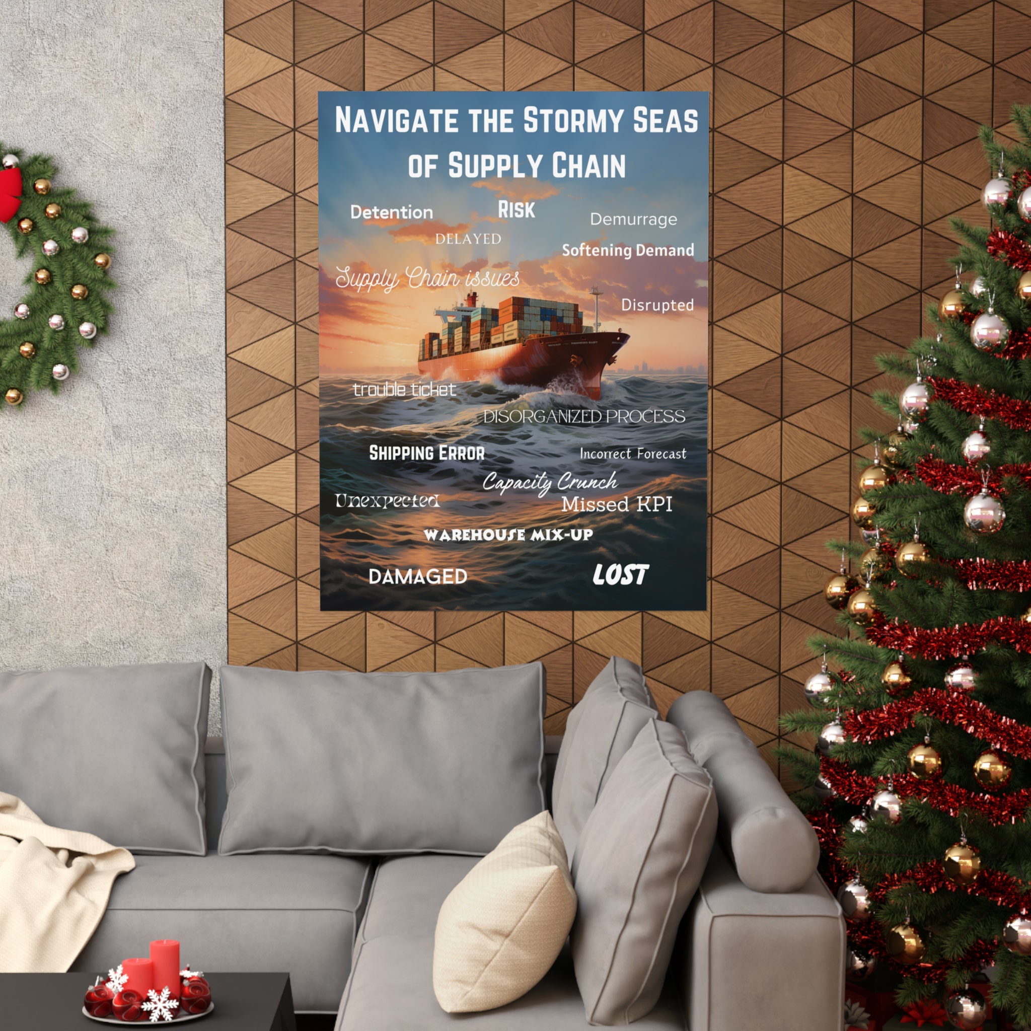 Logistics Poster: Navigate the Stormy Seas of Supply Chain - Etsy