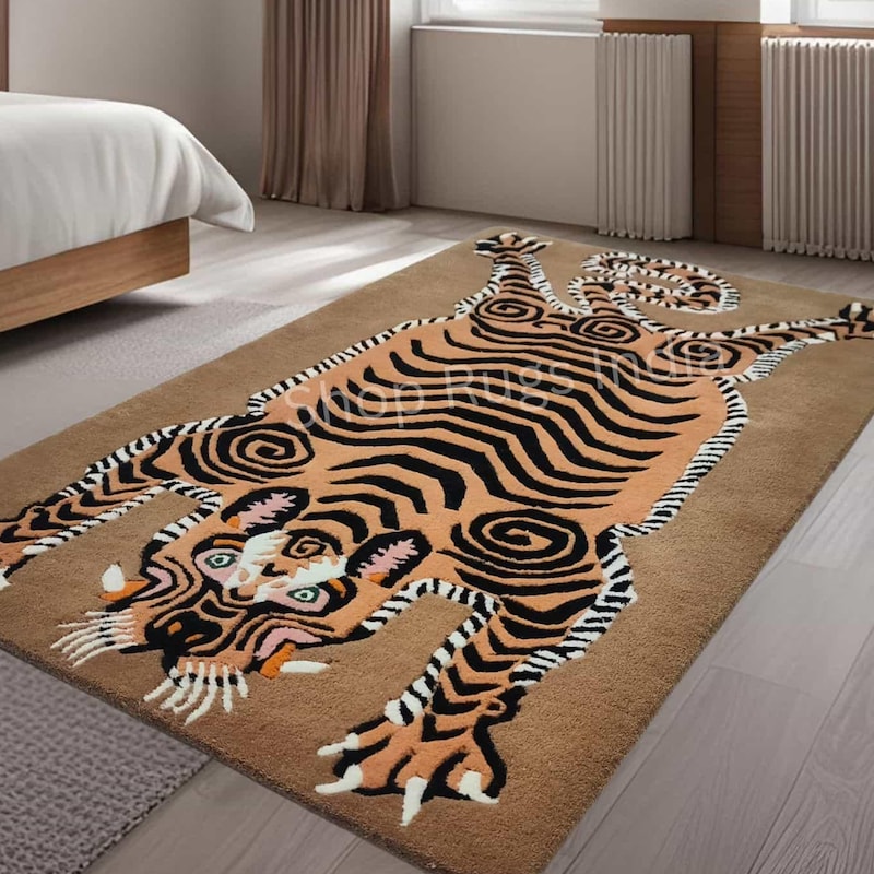 Tiger Rug - Etsy