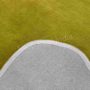 Irregular Shape Rug Tufted Rug for Living Room Olive Green Carpet for ...