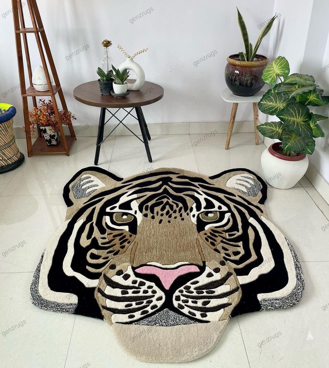Tiger Face Rug for Home and Office Anime Rug Carpet Living - Etsy