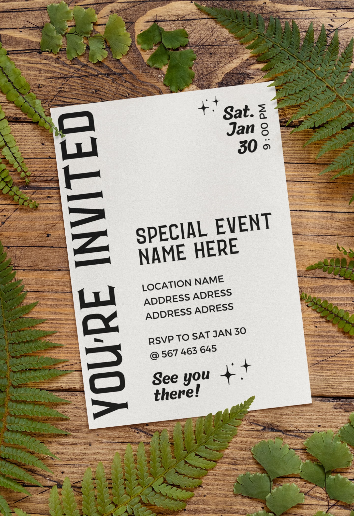Retro Business Invitation Template Special Event Invitation IG Story ...