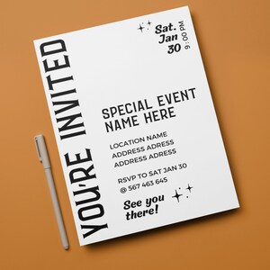 Retro Business Invitation Template Special Event Invitation IG Story ...