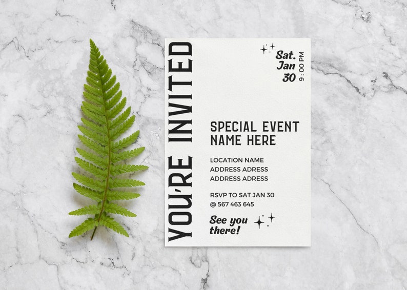 Retro Business Invitation Template Special Event Invitation IG Story ...