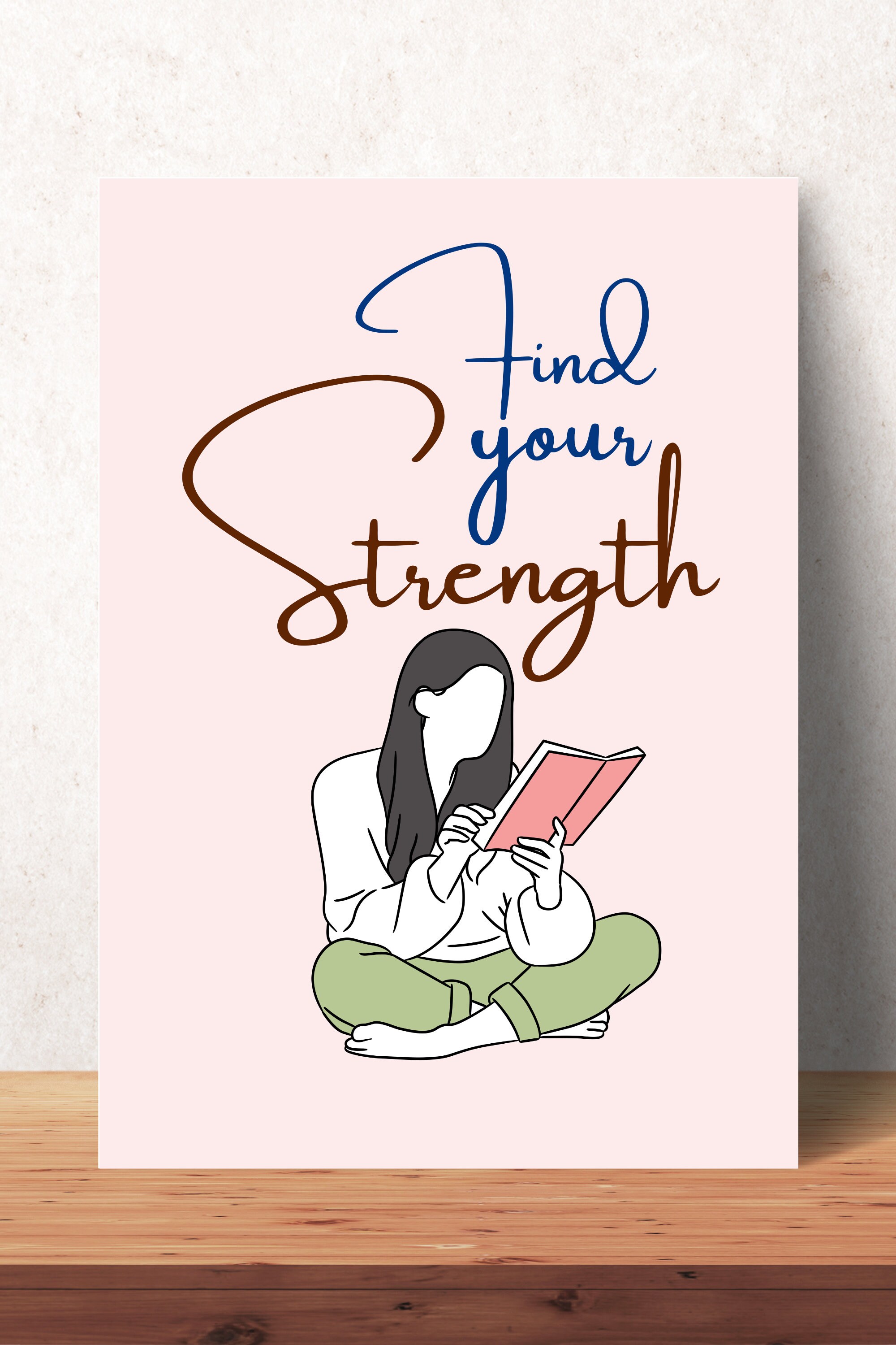 Find Your Strength Wall Art Printable Motivational Quotes Posters Gift ...