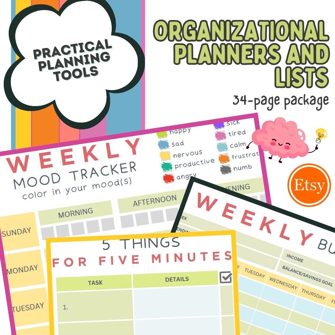 PLANNING AND ORGANIZATION Bundle - Therapy + Counseling Tools ...