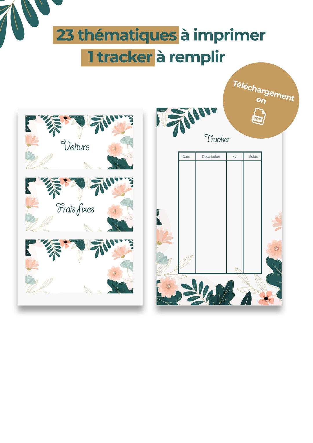Budget Envelope Cover Sheets PDF | Financial Organization | Monthly ...