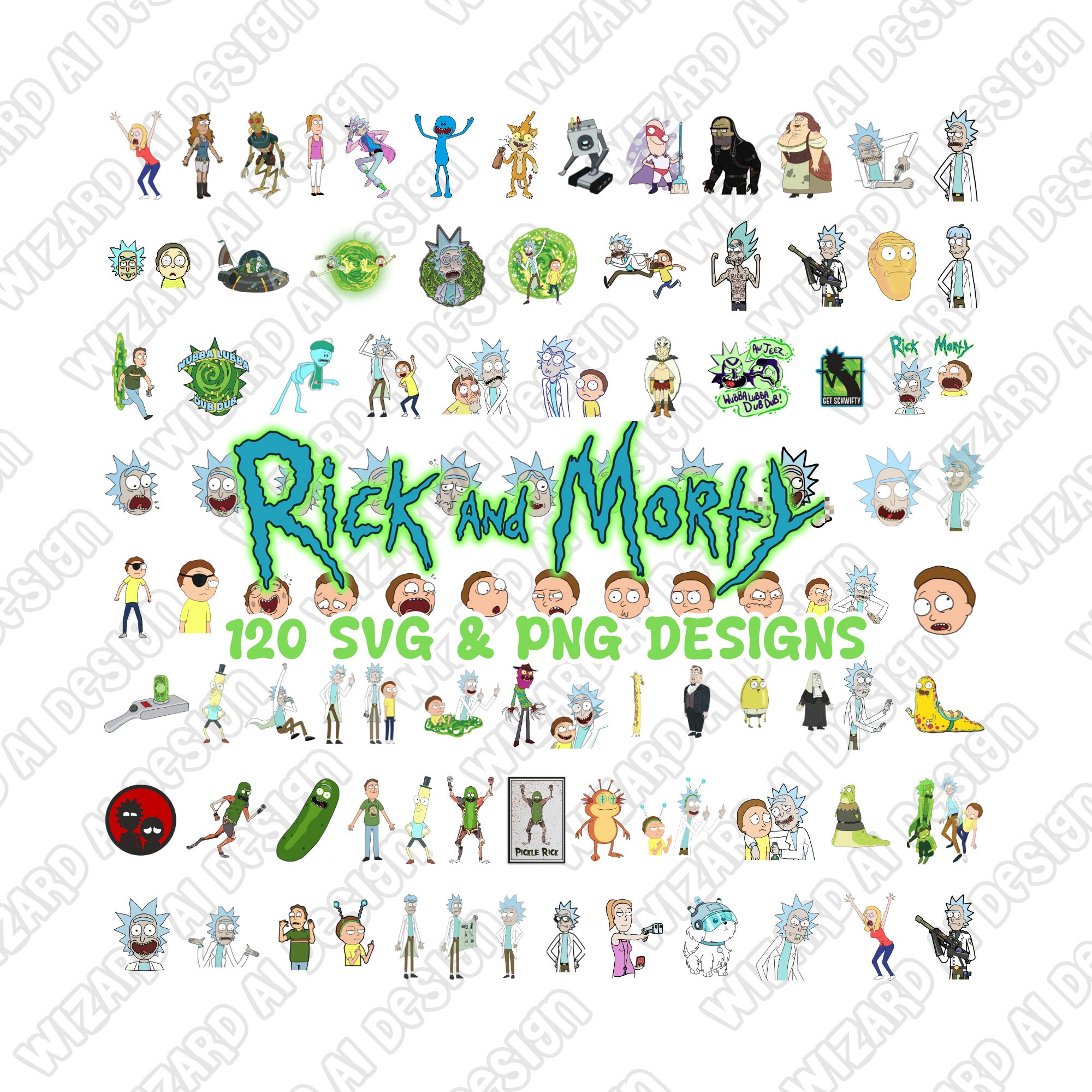 Rick and Morty SVG Bundle, Rick Morty SVG cut file, Rick and Morty file ...