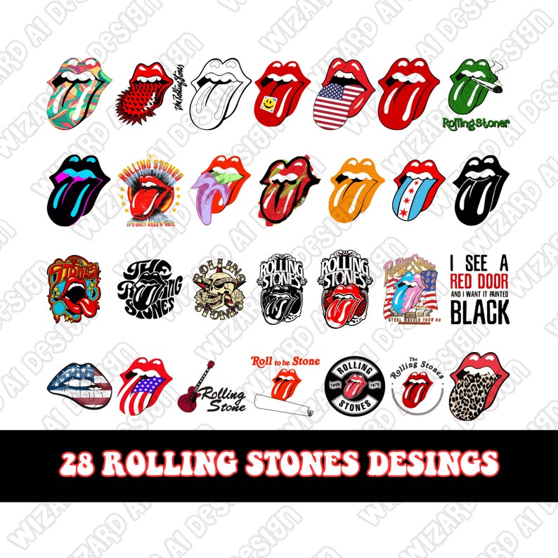 Rolling Stones Lips Svg, the Rolling Stones, Digital Download, Hot Lips ...