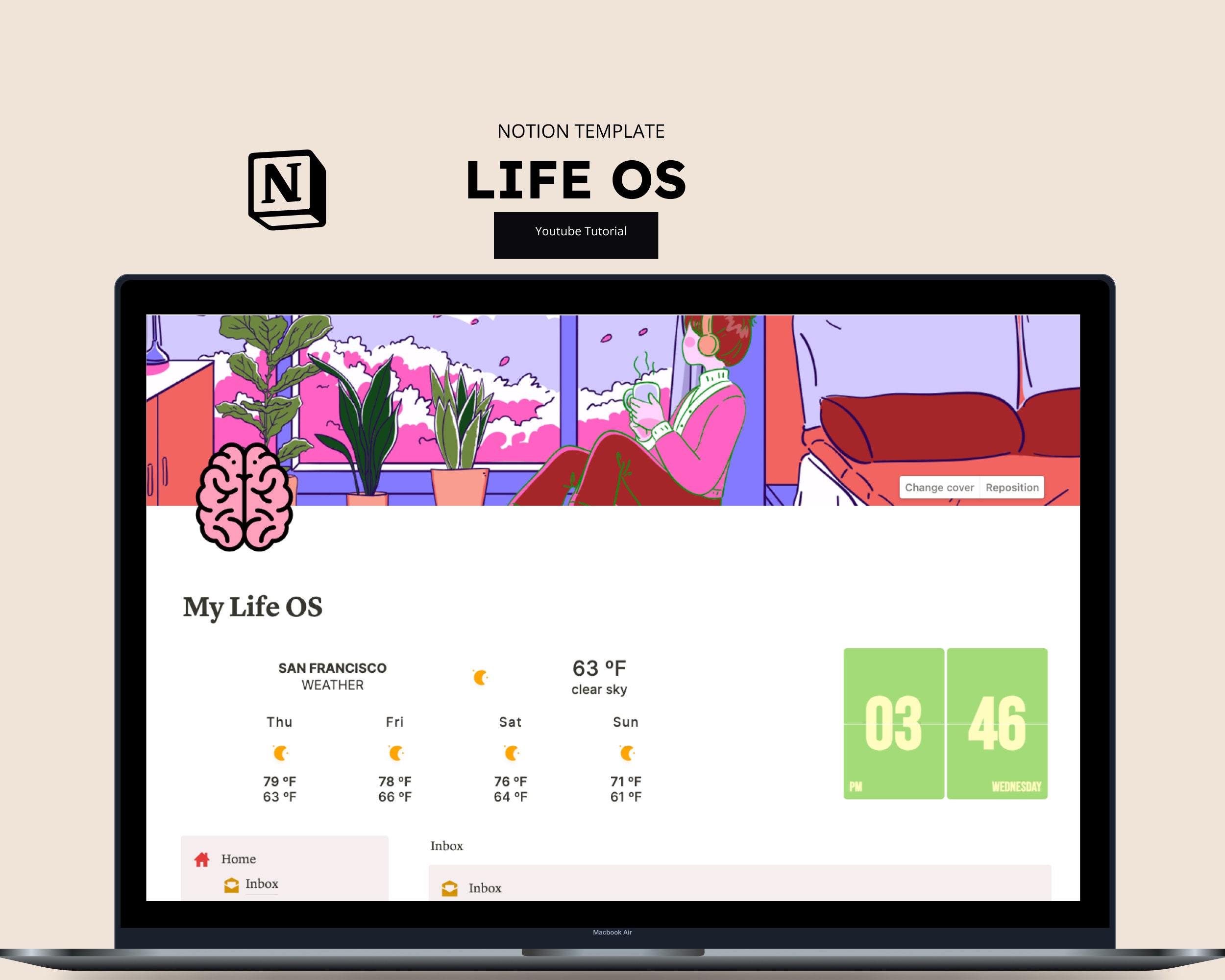 Notion Life Planner 2024, Digital Habit Tracker, Notion Template, Habit ...