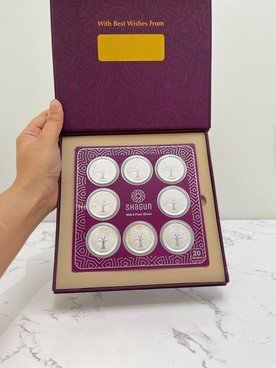999 Pure Silver Coin Gift Box | Elegant Gift for Weddings ...