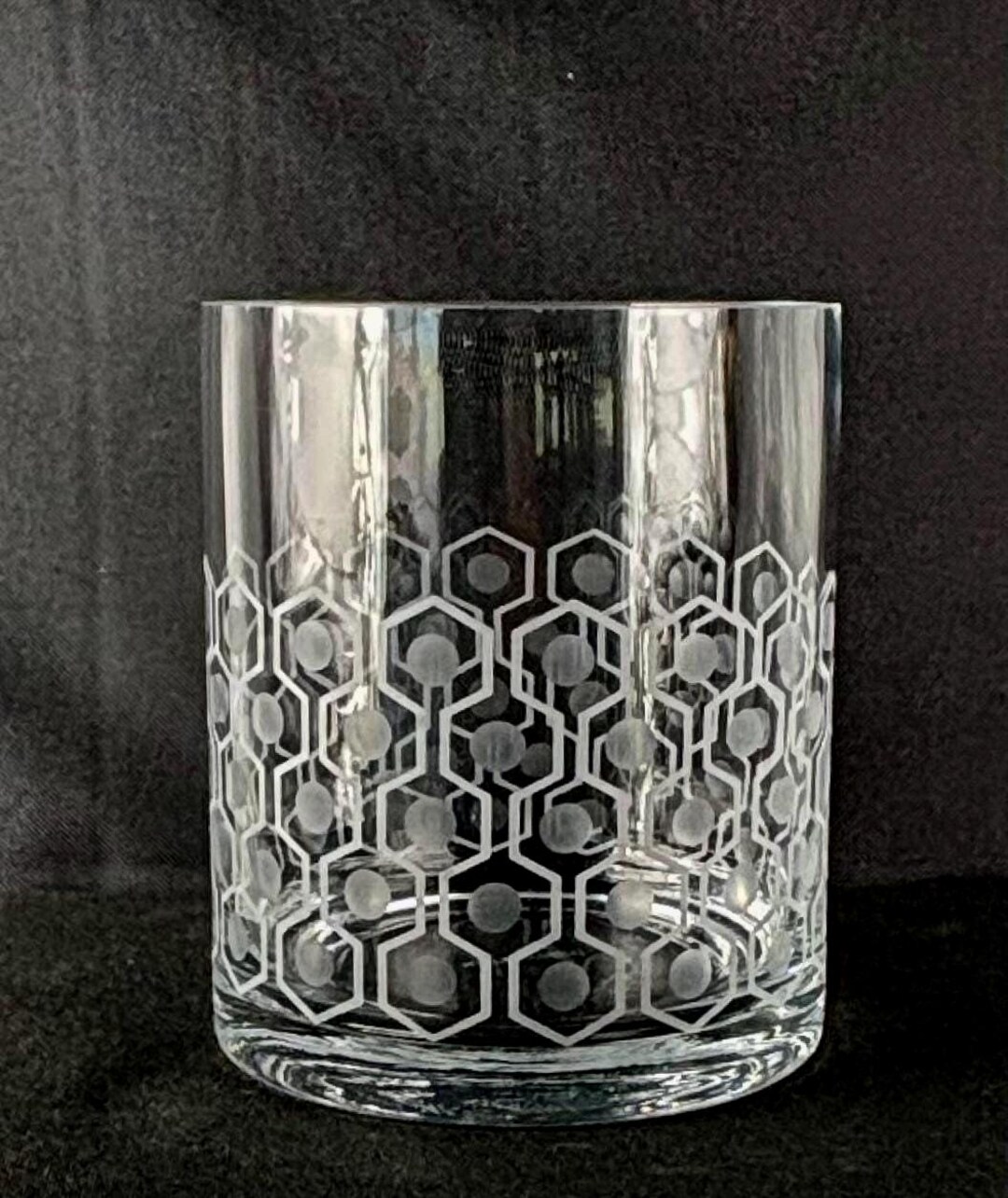 Kim Seybert Luxury Crystal Ice Bucket Modern Geometric Hexagon Pattern ...