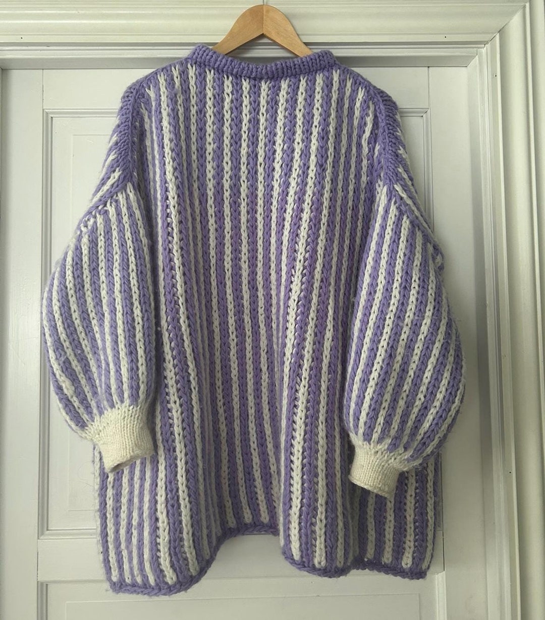 Jumper Pattern, Striped Sweater Pattern, Knit Sweater Pattern, Knitting ...