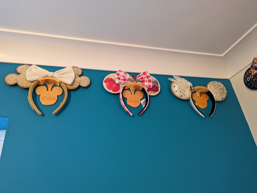 Mickey Minnie Disney Ear Wall Mount Holder - Etsy