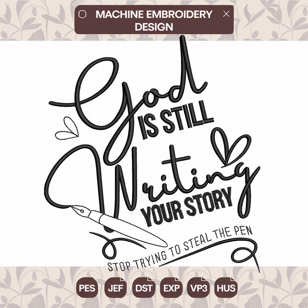 God Quote Embroidery Designs , Bible Verse Machine Embroidery Files ...