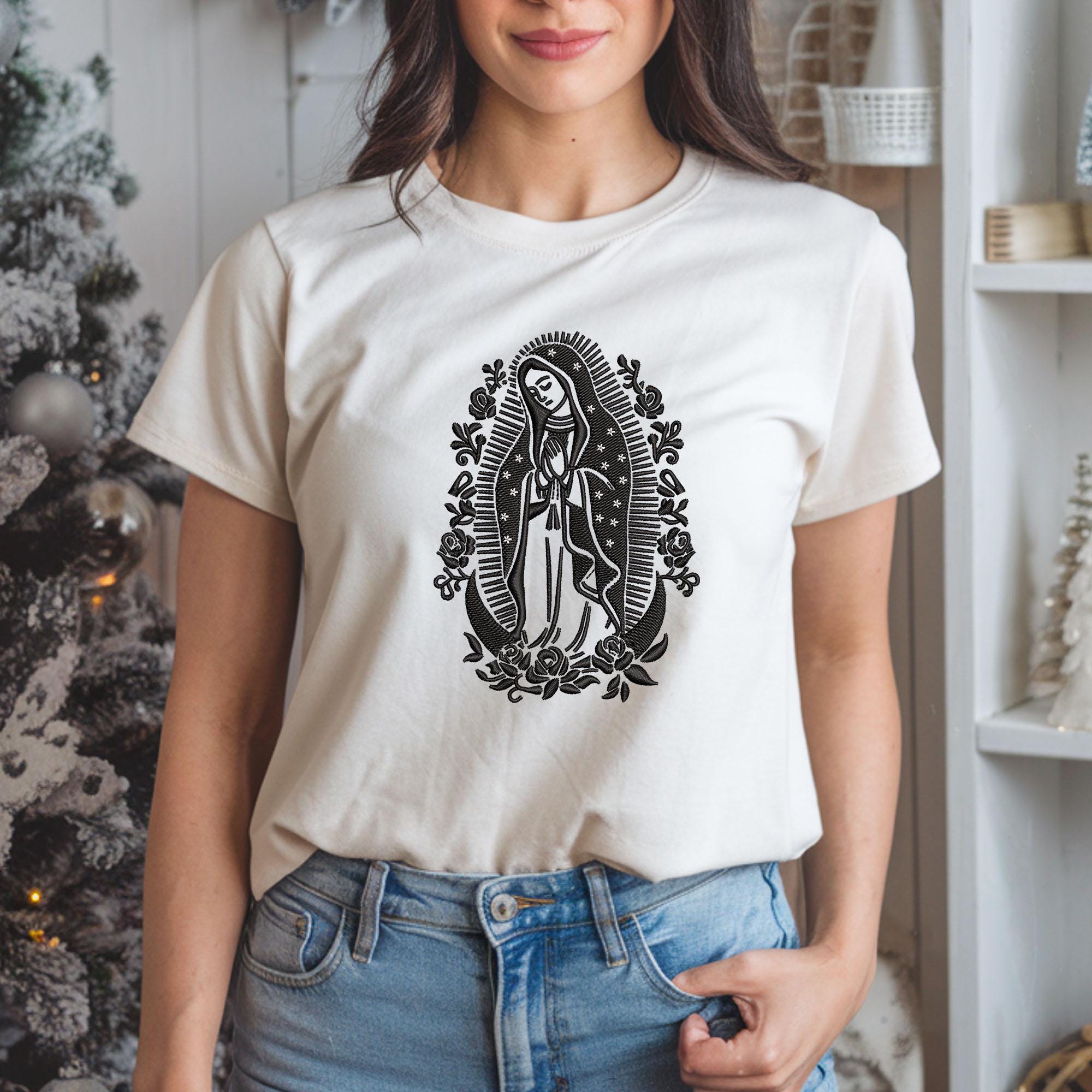 Virgin Mary Embroidery Design, Mother of Jesus, Machine Embroidery ...