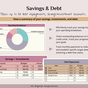 Income Expense Spreadsheet Monthly Planner Google Sheet Template for ...