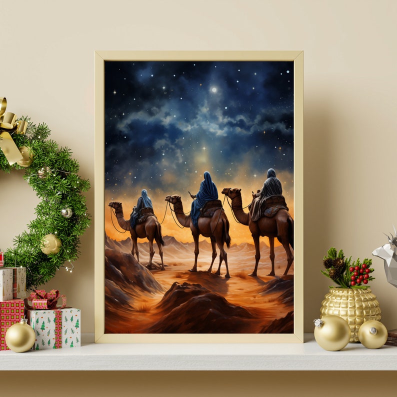Three Wise Men Art Download Three Kings Art Catholic Digital Art ...