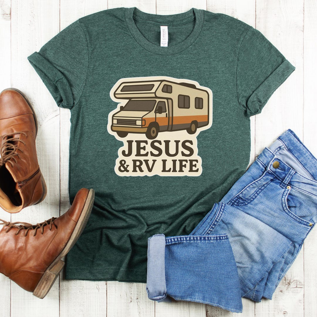 Jesus & RV Life T-shirt, Christian Camper Road Trip Tee, Family ...