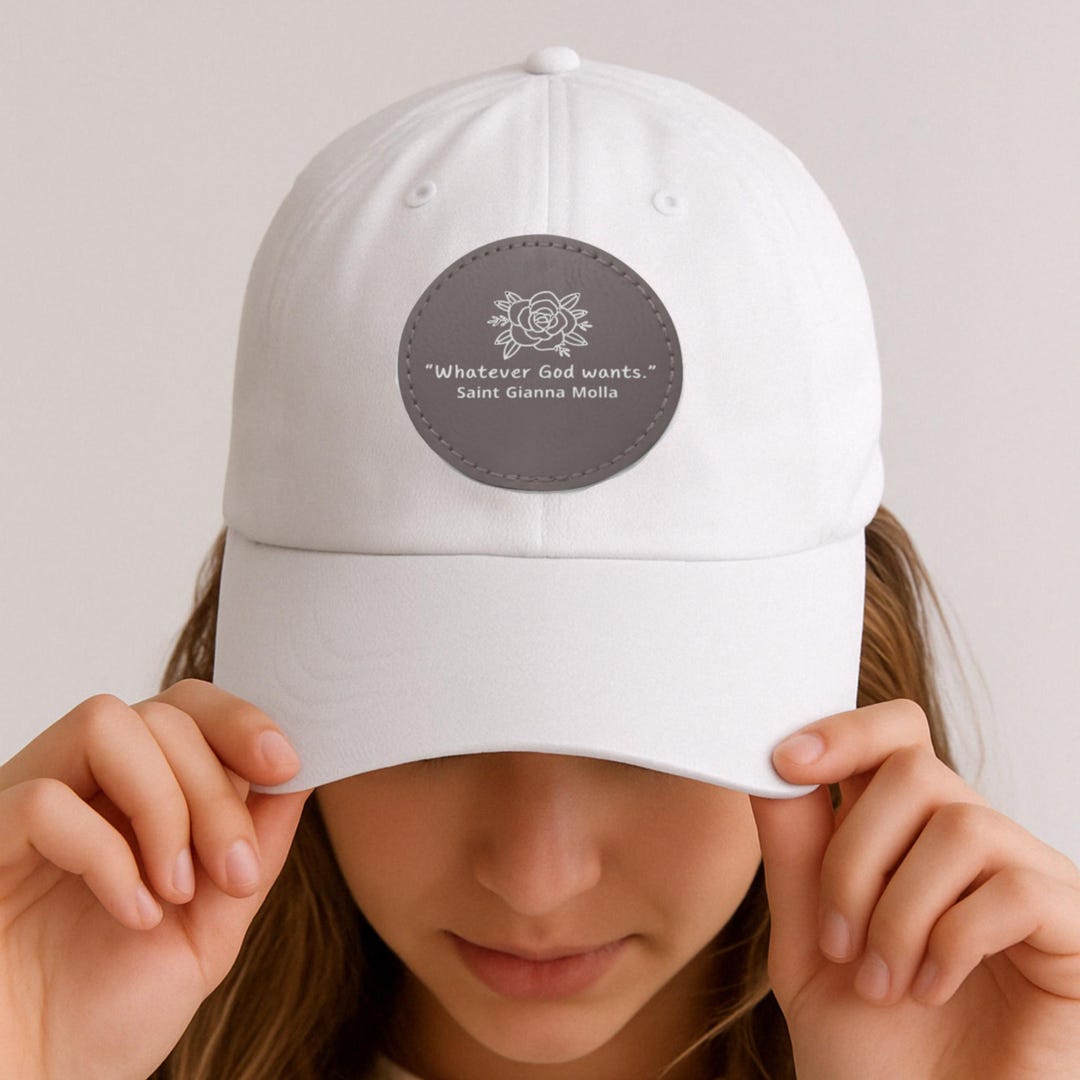 St. Gianna Molla Hat: Catholic Mom Gift, "whatever God Wants" Cap - Etsy