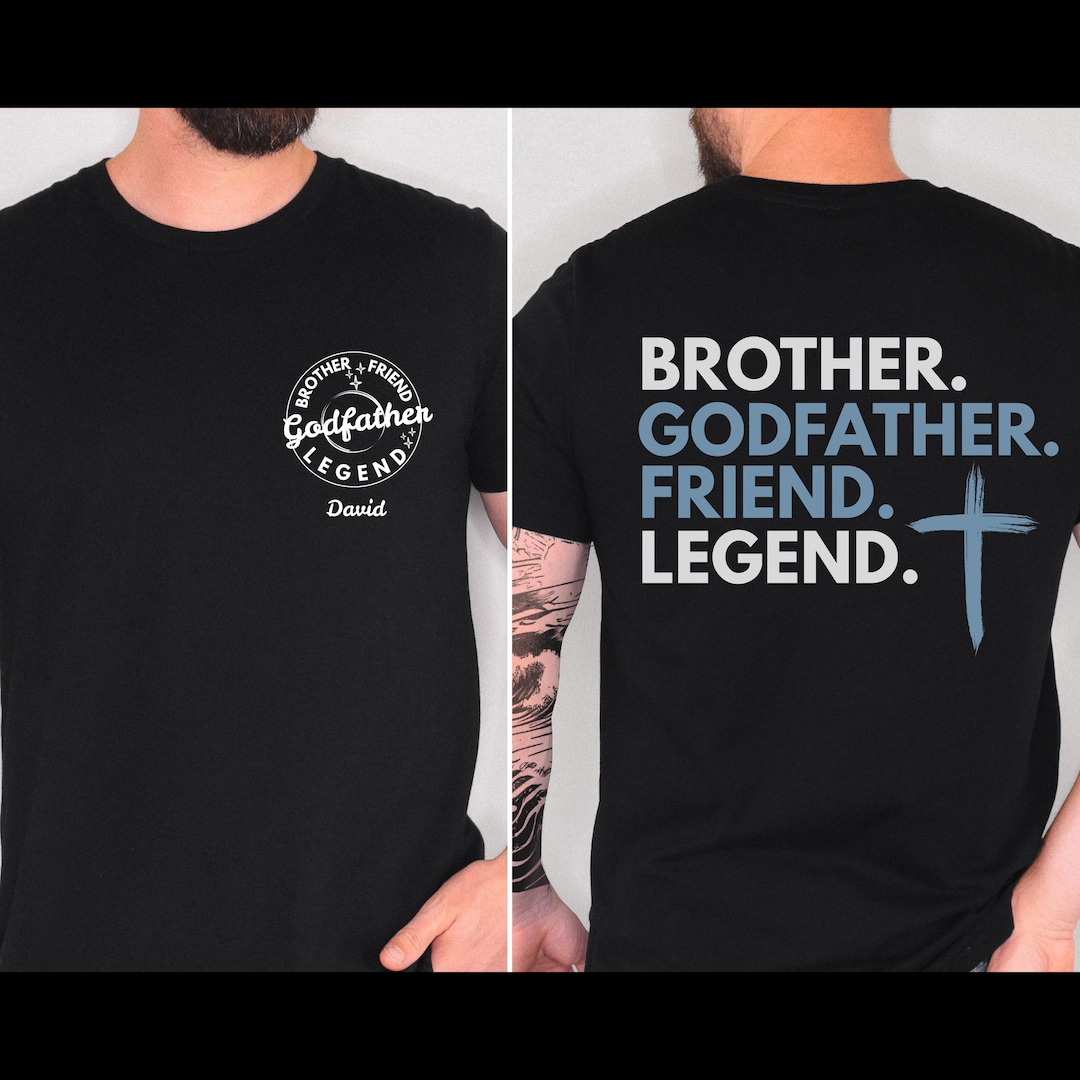 Custom Catholic Godfather Gift, Father's Day Tee, Funny Dad T-shirt ...