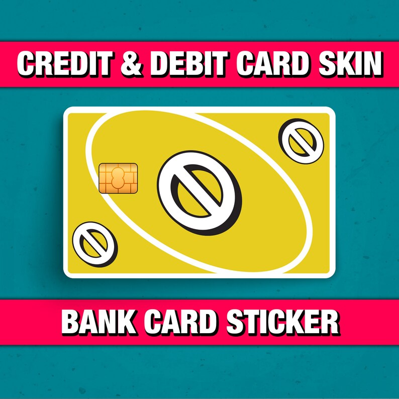 Yellow UNO Skip Bank Card Skin Meme Bank / Credit / Debit - Etsy UK
