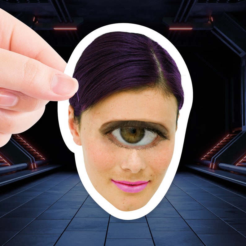 Real Life Cyclop Woman Sticker, Vinyl, One Eye, Funky, Fun Ideal for a ...