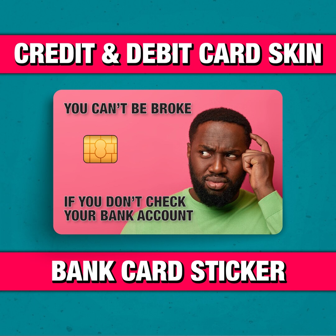 Can't Be Broke Meme Debit Card Cover Credit & Debit - Etsy