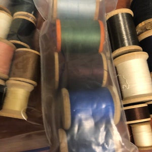 Wooden Vintage Sewing Thread Spools - Etsy