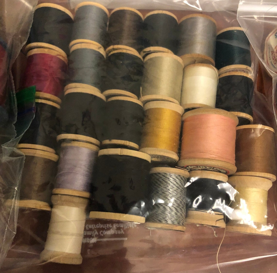 Wooden Vintage Sewing Thread Spools - Etsy