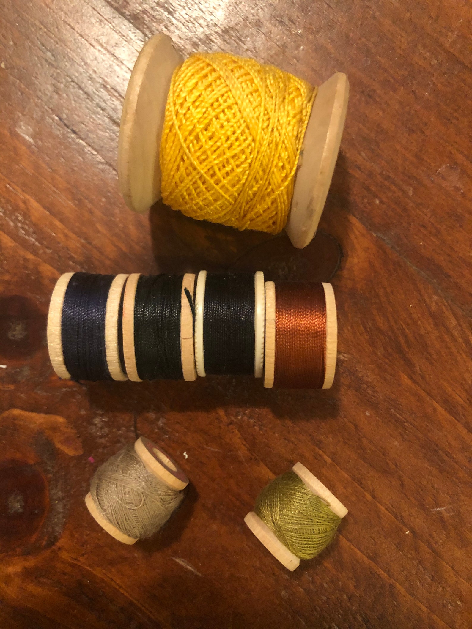 Wooden Vintage Sewing Thread Spools - Etsy