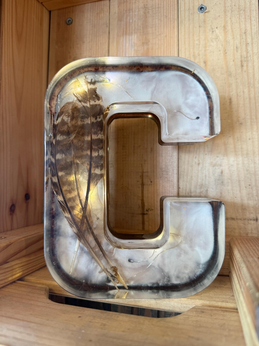 Epoxy Resin Letter With Lighting - Etsy