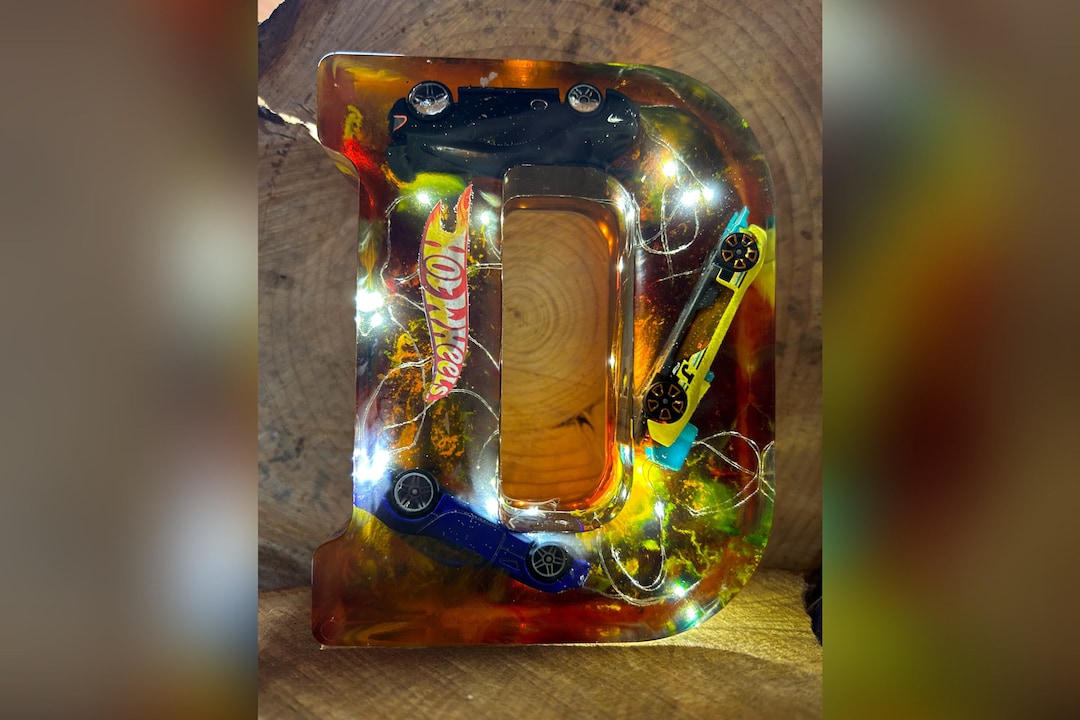Epoxy Resin Letter With Lighting - Etsy