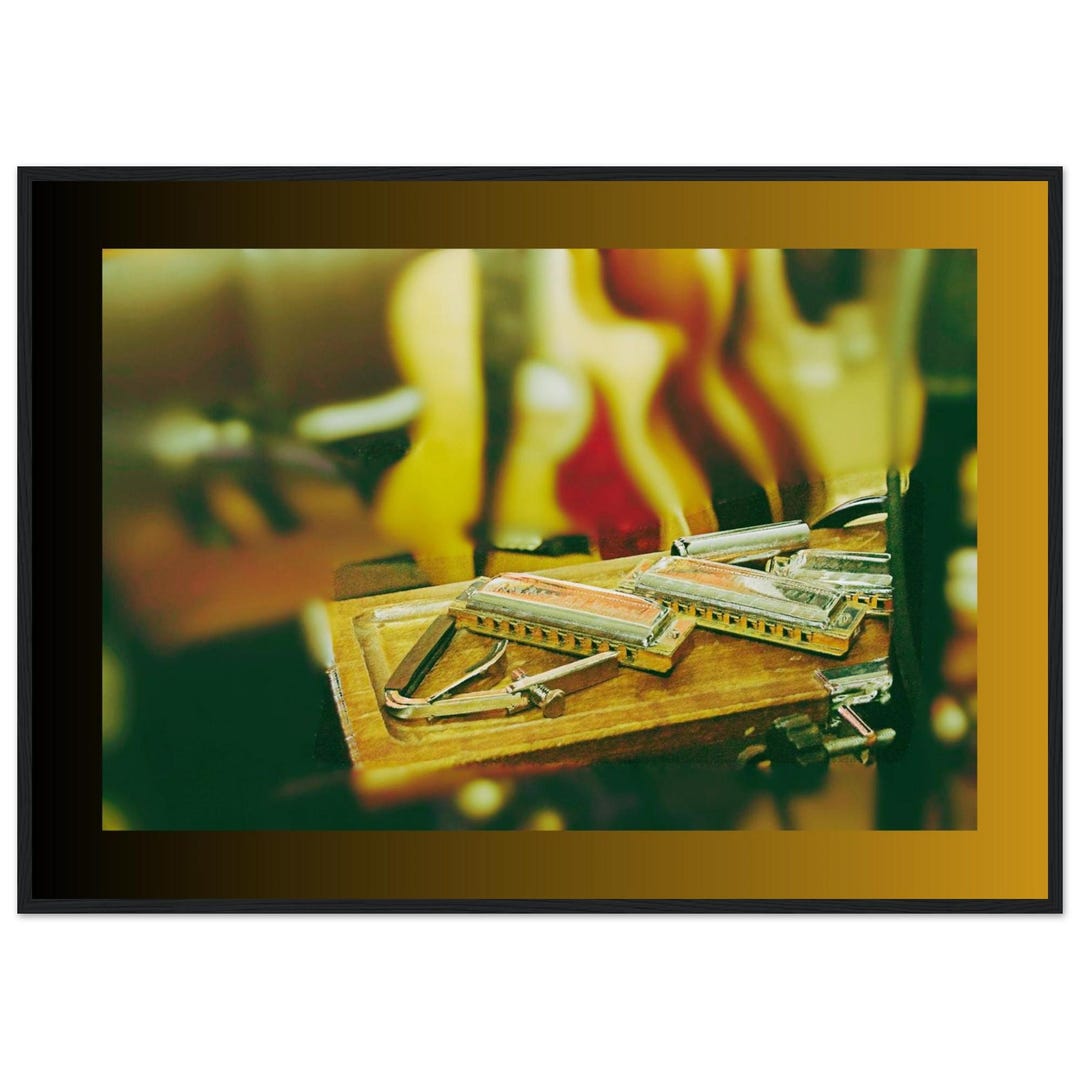 Harmonica Lover's Poster | Framed Art Print | Perfect Gift for Music ...
