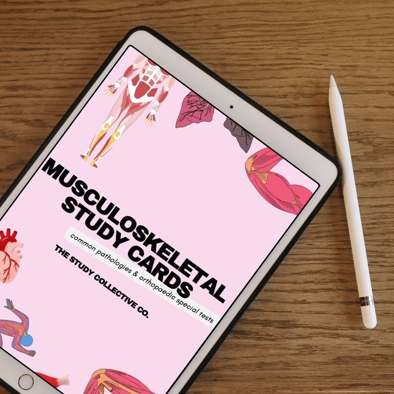 Musculoskeletal Study Cards | Anatomy Study Guide | Exercise Physiology ...