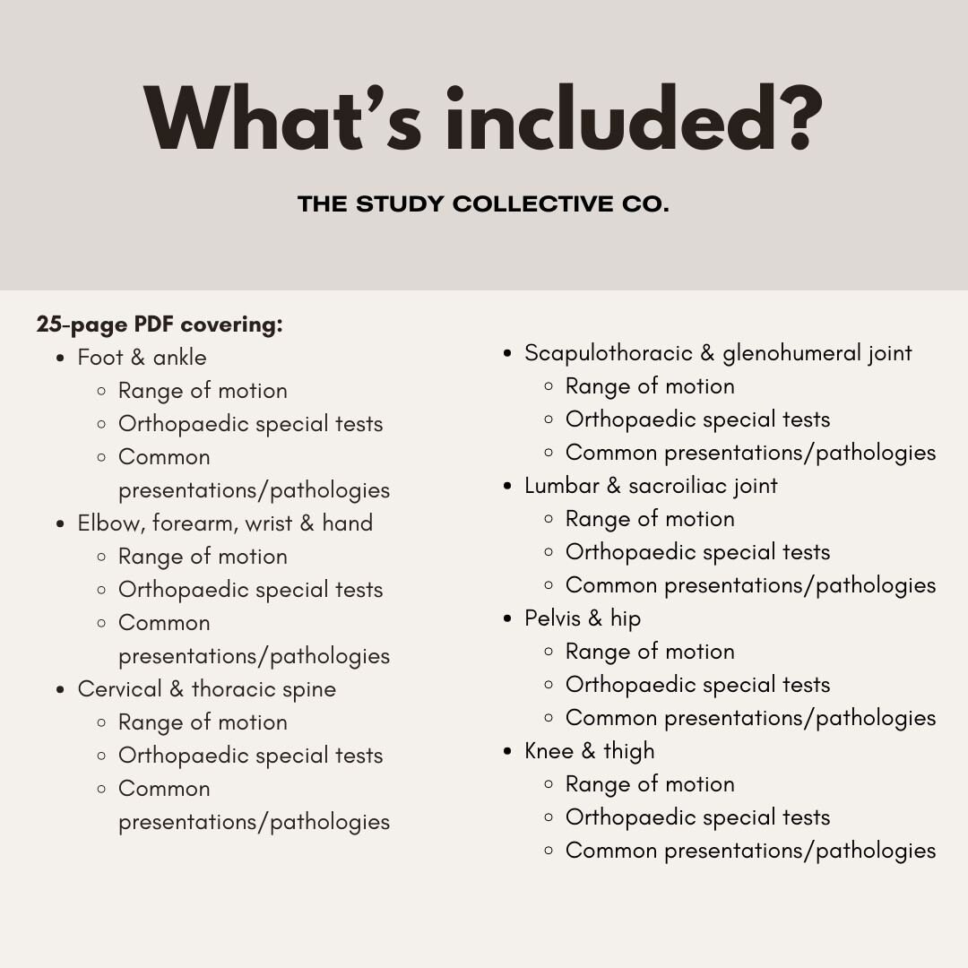 Musculoskeletal Study Cards: Anatomy & Exercise Physiology (PDF ...