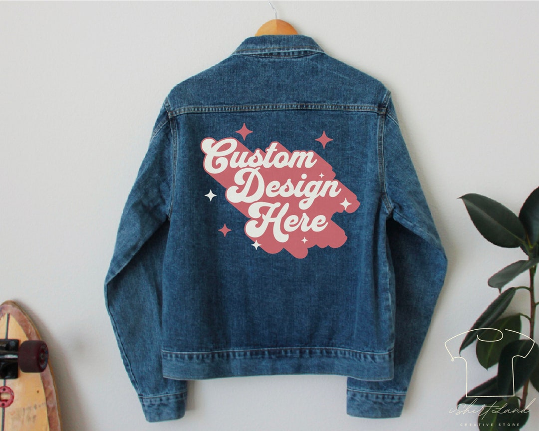 Personalized Jean Jacket Unisex, Custom Denim Jean Jacket, Jean Jacket ...