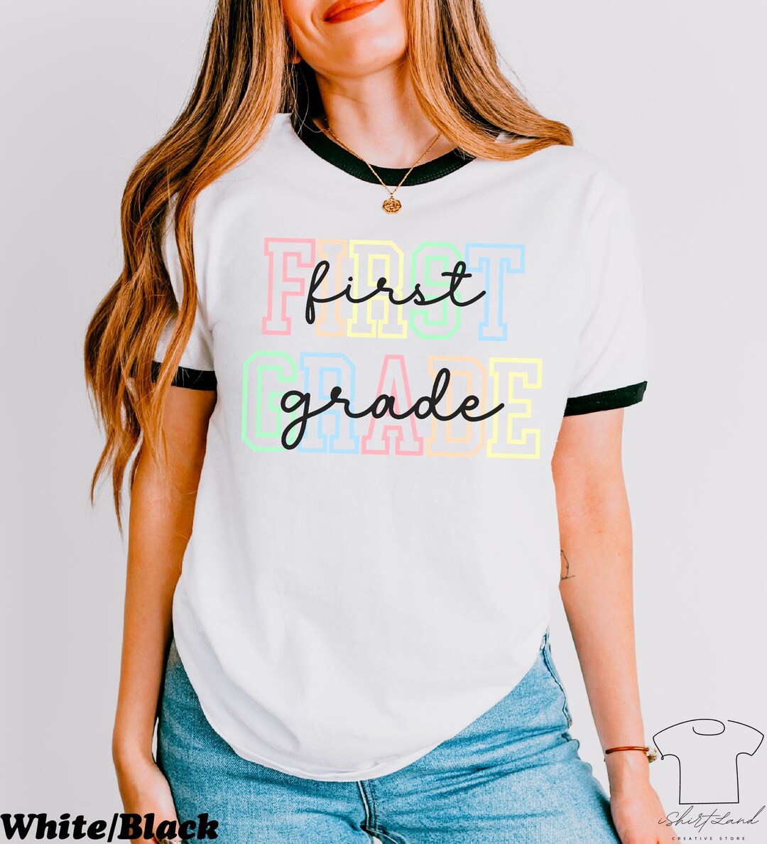 1st Grade T-shirt, First Grade Teacher Shirt, 1st Grade Teacher Shirt ...
