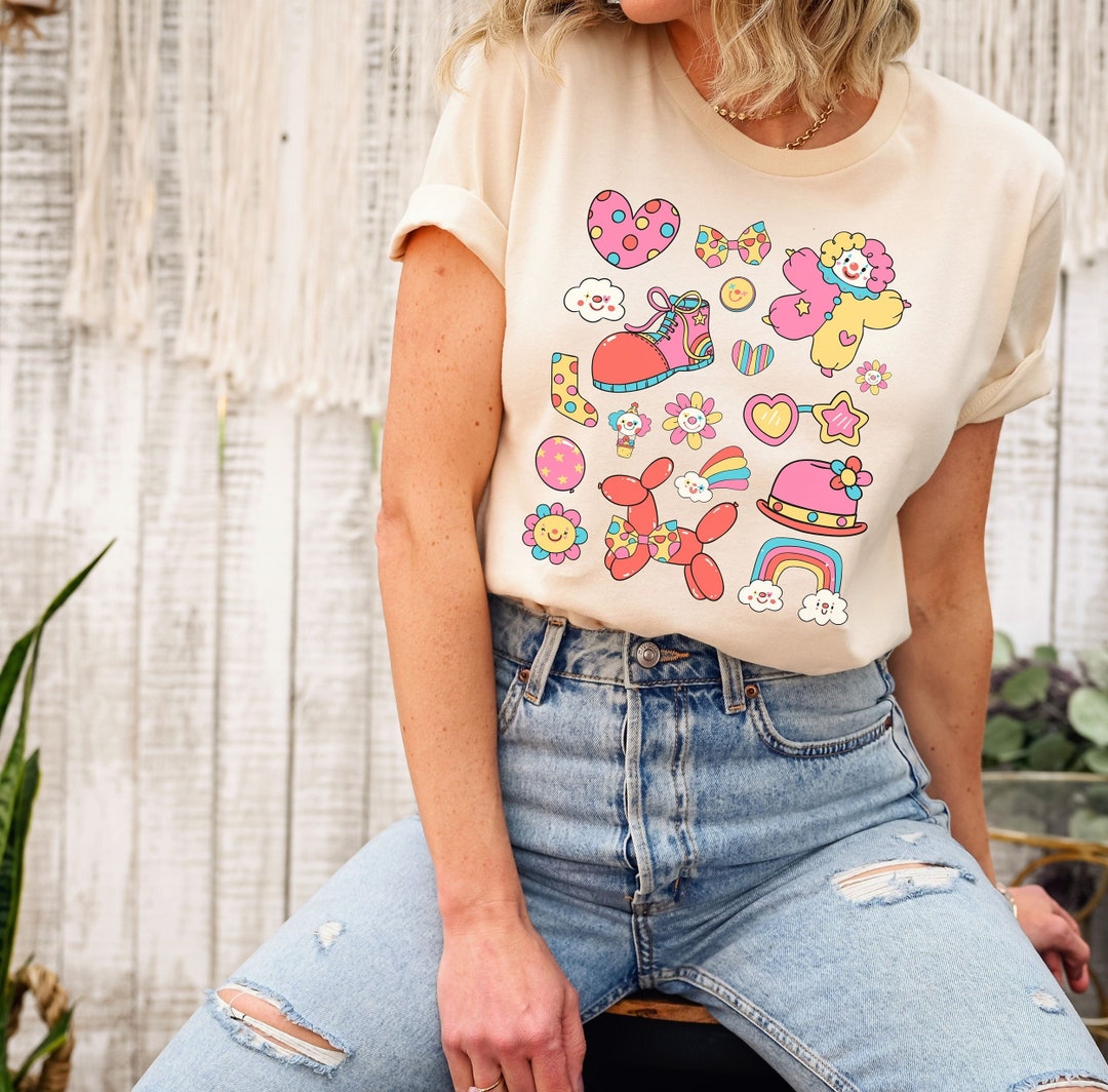 Clowncore Shirt, Gen Z T-shirt, Weirdcore Aesthetic, Clown Core ...