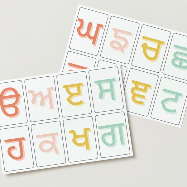 Punjabi Alphabet - Etsy UK