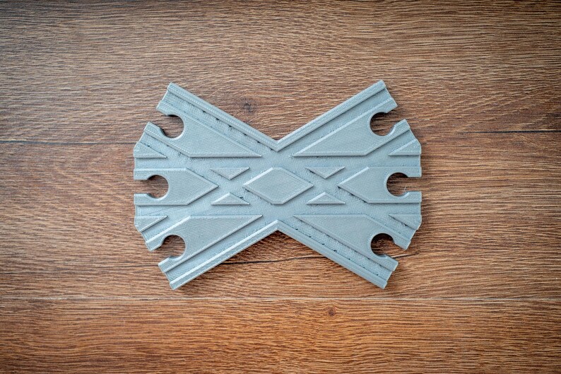 3-ways to 3 Wooden Train Track Intersection, Compatible With Brio, IKEA ...