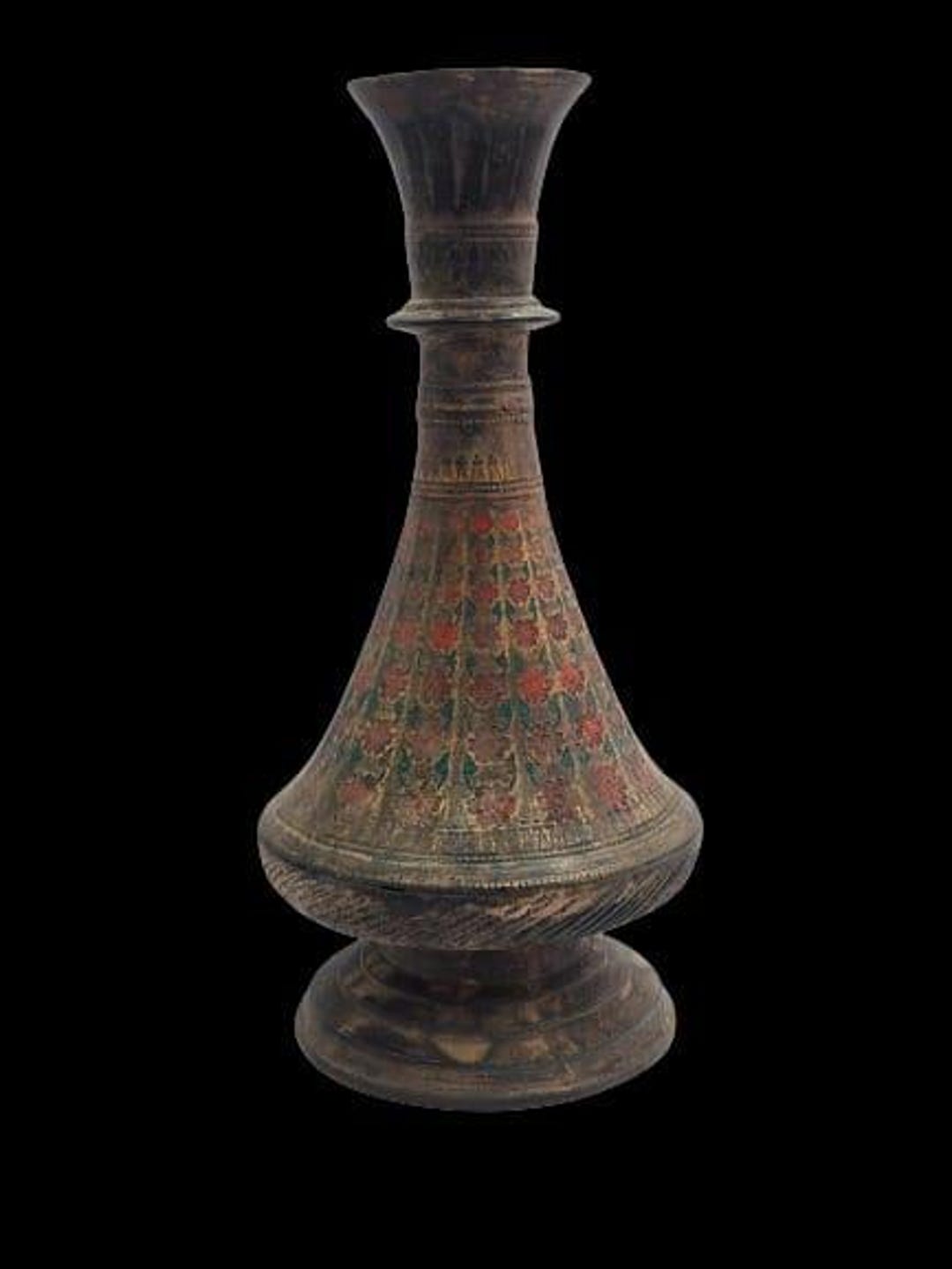 Very Rare Islamic Mughal Hand Engraved Brass Pot With Enameled work - Etsy
