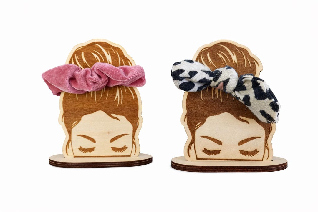 SVG File Hair Clip Holder for Girls – Laser File Wood – Plotter File ...