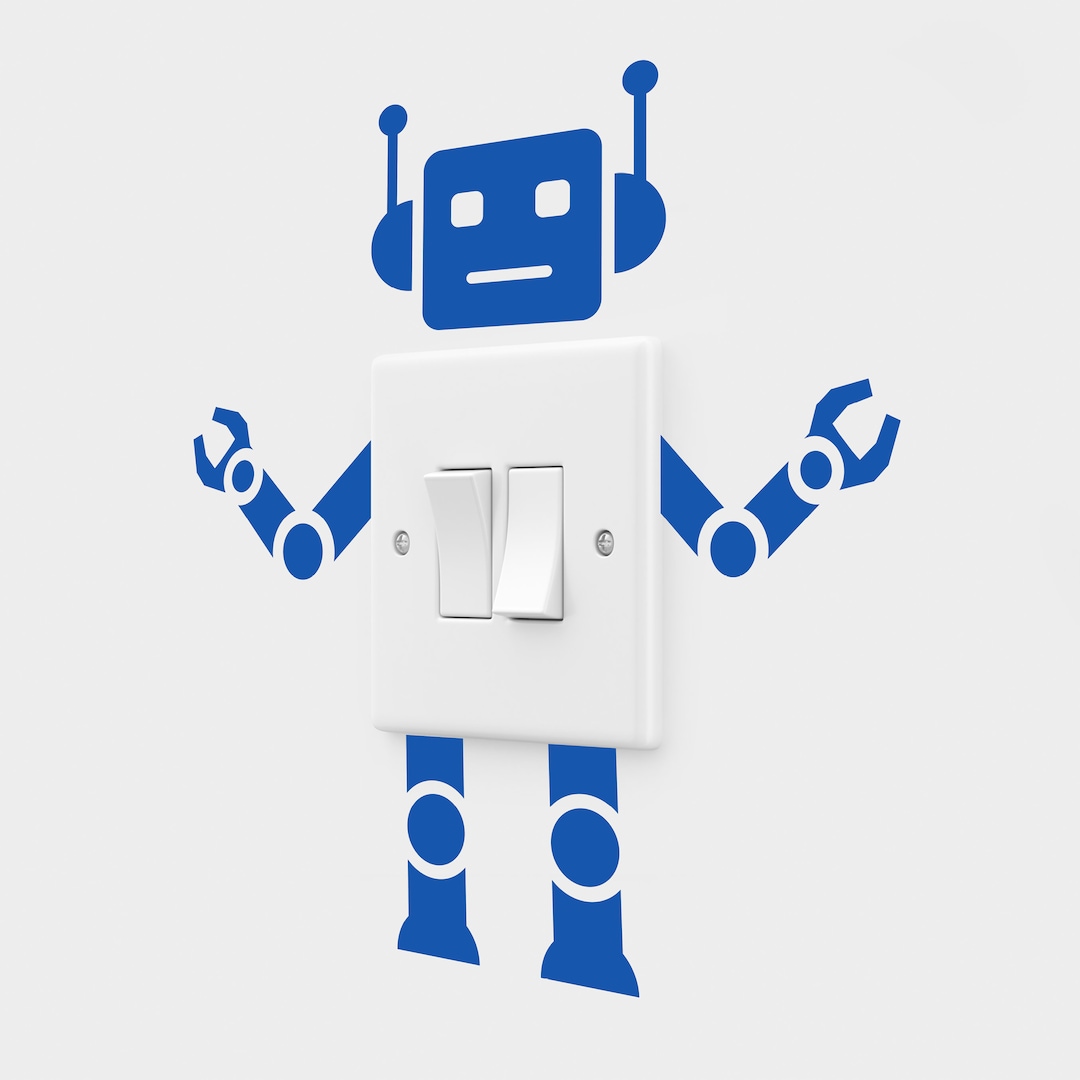 Robot - Light Switch Wall Decal Sticker - Etsy