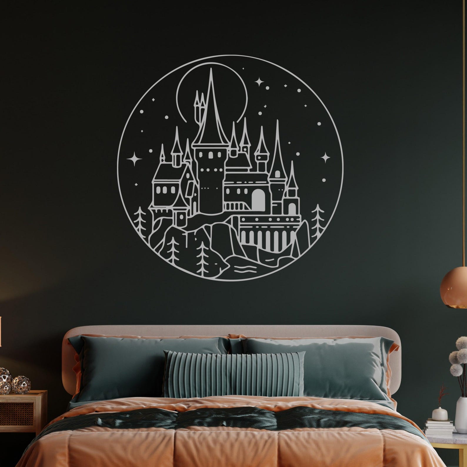 Harry Potter Hogwarts Castle Wall Decal – Wizarding World Vinyl Sticker ...