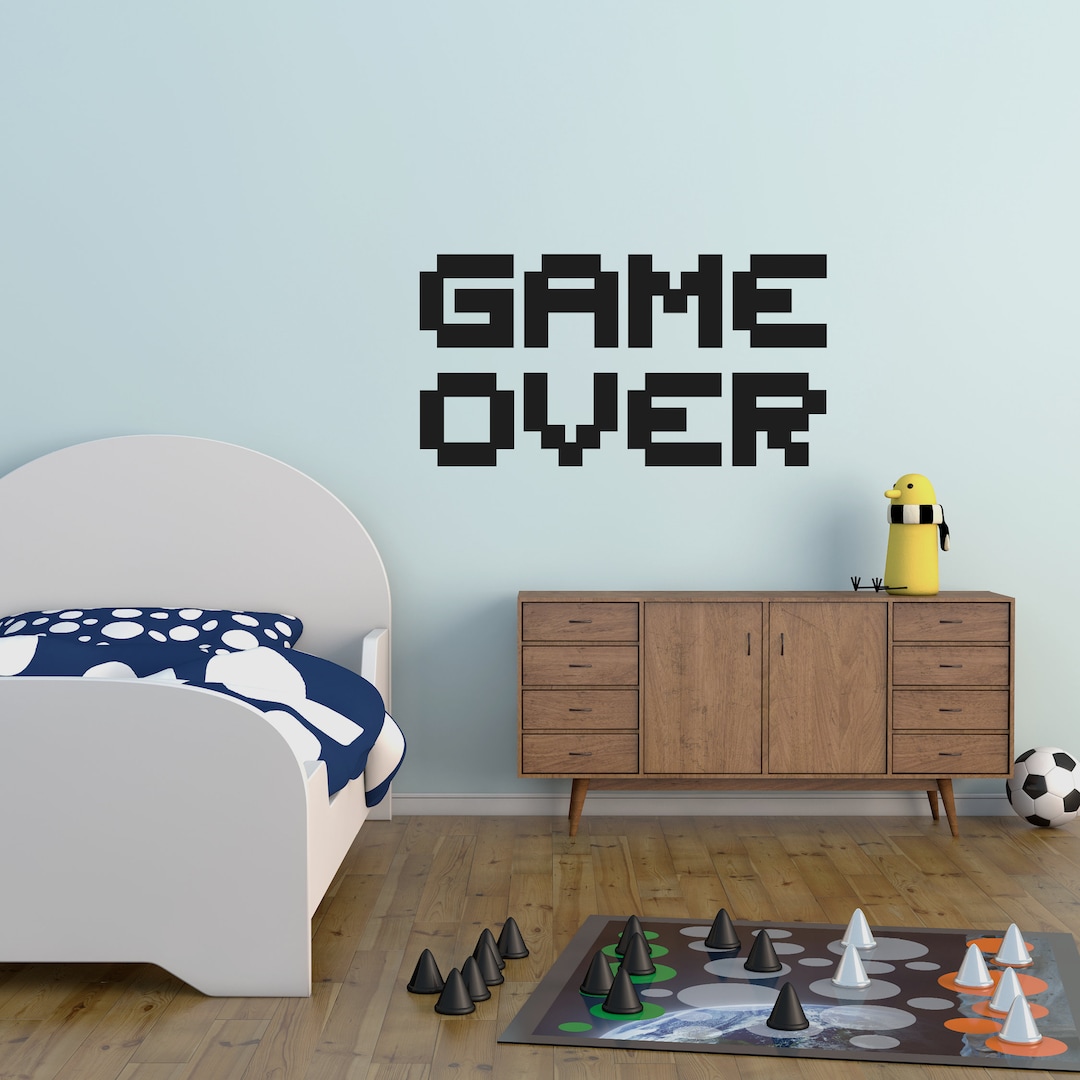 Game Over - Gamer Decal Vinyl Sticker - Etsy