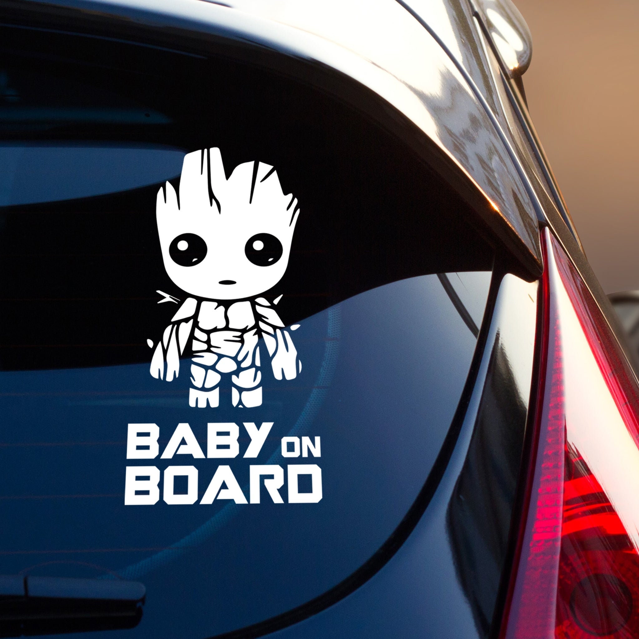 Baby Groot on Board - Vehicle Decal Sticker - Etsy