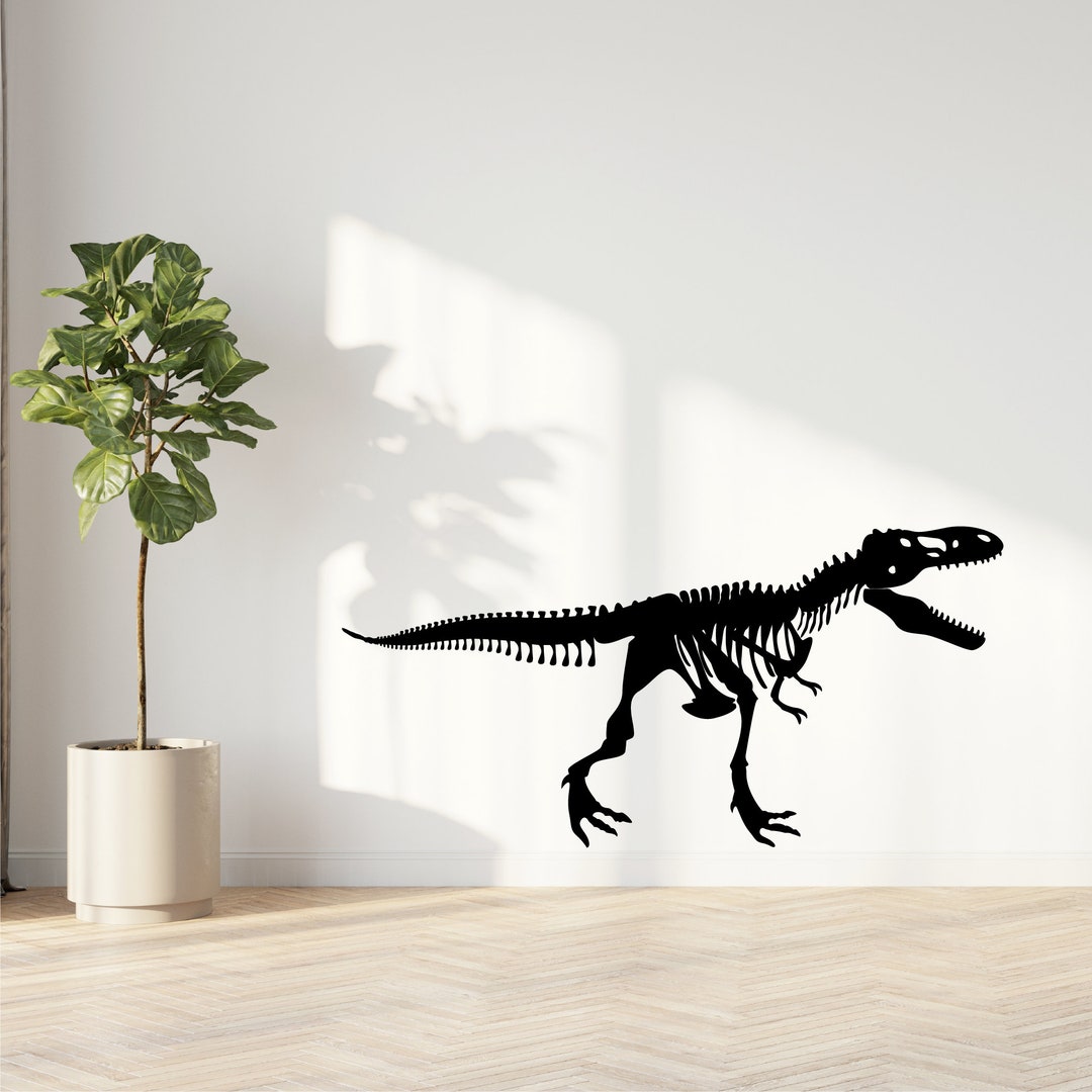 Dinosaur Tyrannosaurus Bones Decal - Wall Decal Sticker - Etsy