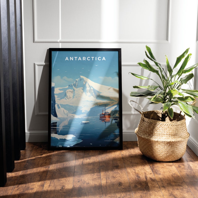 Antarctica Travel Poster, Antarctica Print, Antarctica Poster, Travel ...