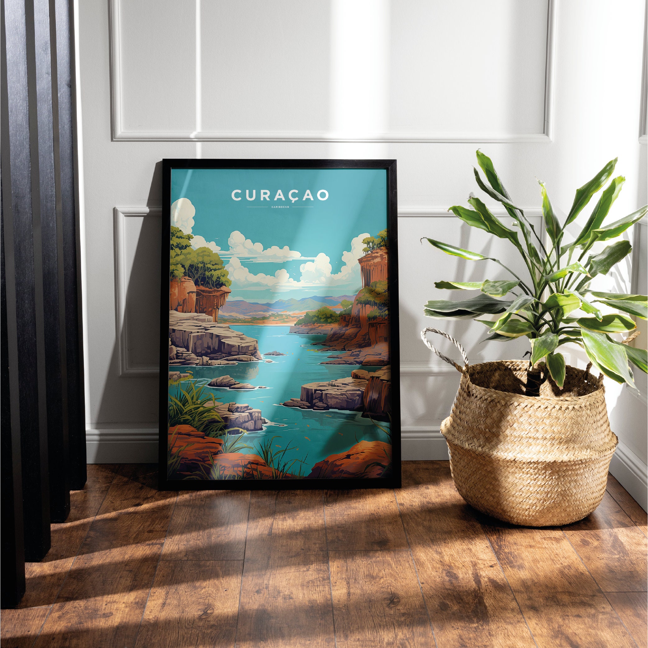 Curacao Travel Poster, Curacao Poster, Curacao Print, Curacao, Travel ...